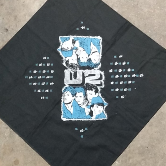 Vintage Rock Band | Other | Extremely Rare Vintage U2 Bandana 8s | Poshmark